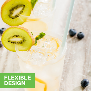 Flexi Grip 12 oz Round Frosted Plastic Cup - 3 1/4" x 3 1/4" x 4 1/4 ...