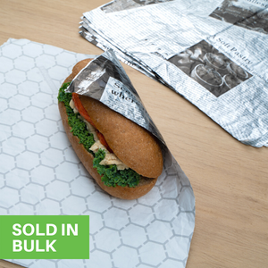 Foil Lux Newsprint Aluminum Sandwich Wrap Sheet - Insulated - 14" x 16 ...