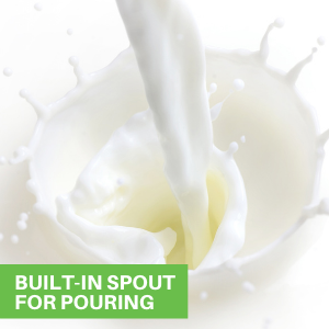 12 oz Clear Glass Milk Carton - 3 1/4" x 2 3/4" x 4" - 1 count box