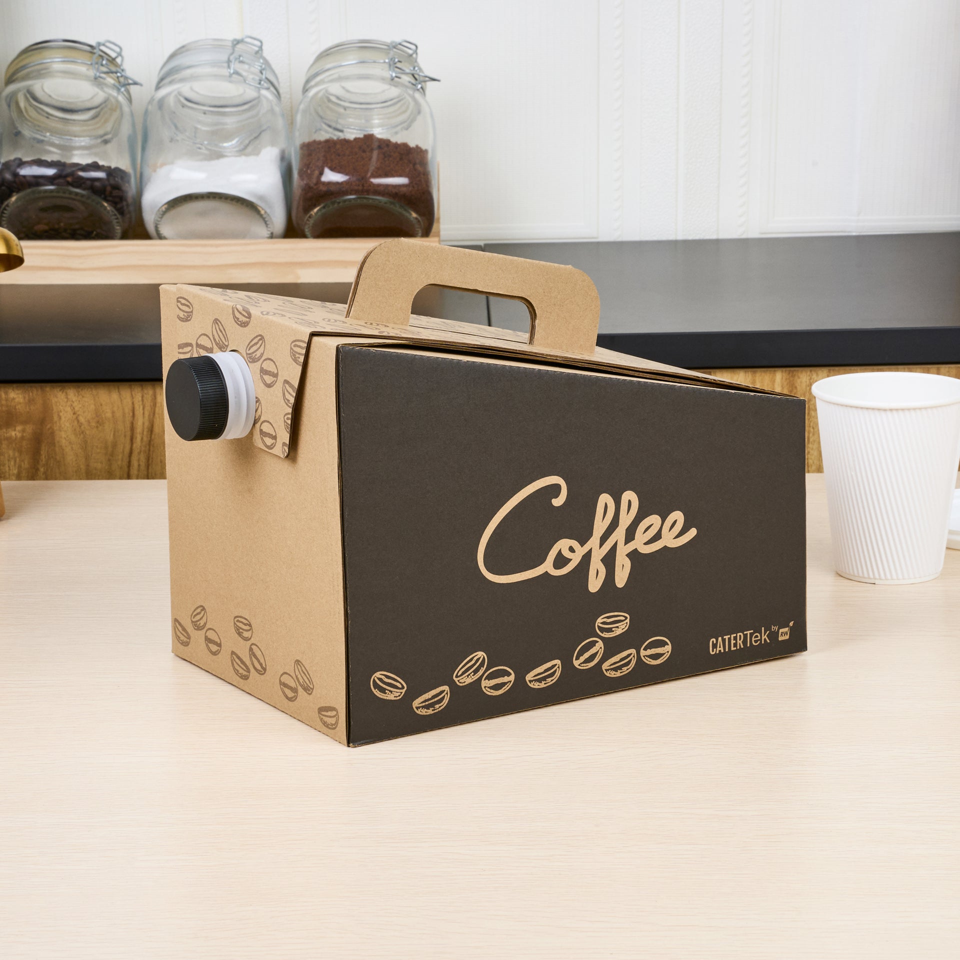 Restpresso Fill & Go Coffee Take Out Container, Box 96 oz 12 cups 10 ...