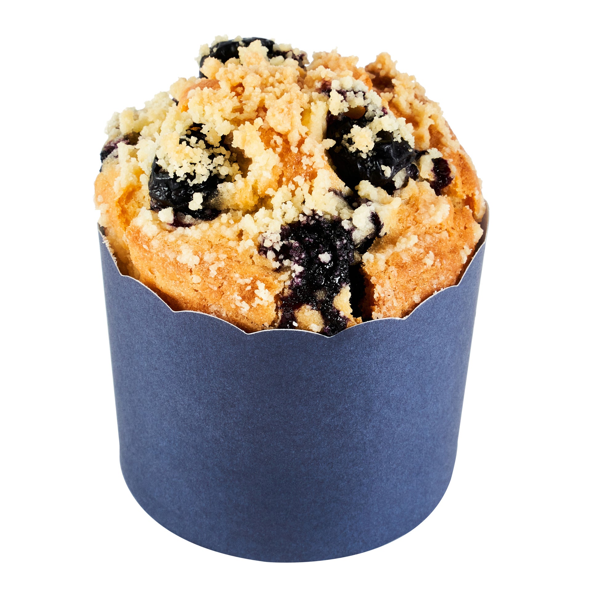 Panificio 6 oz Round Midnight Blue Paper Classic Baking Cup - Scalloped ...