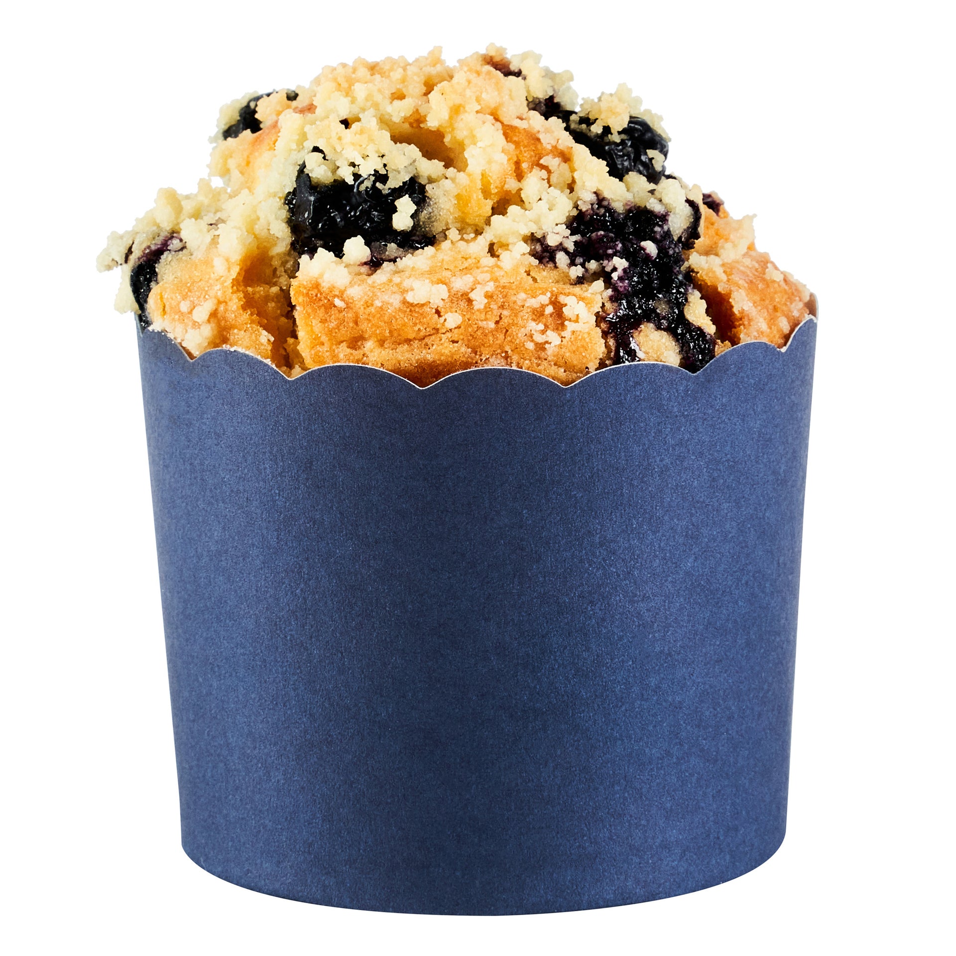Panificio 6 oz Round Midnight Blue Paper Classic Baking Cup - Scalloped ...