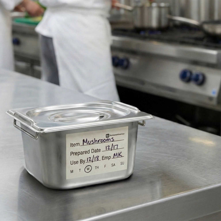 RW Smart White Paper General Food Rotation Label - Dissolvable - 2" x 3 ...