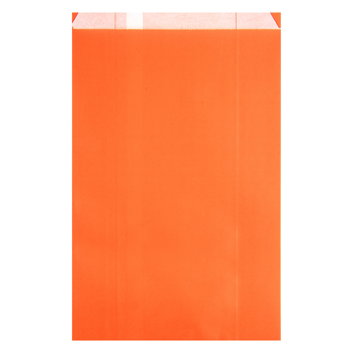Bag Tek Tangerine Orange Paper French Fry / Snack Bag - 7" x 3" x 11 ...