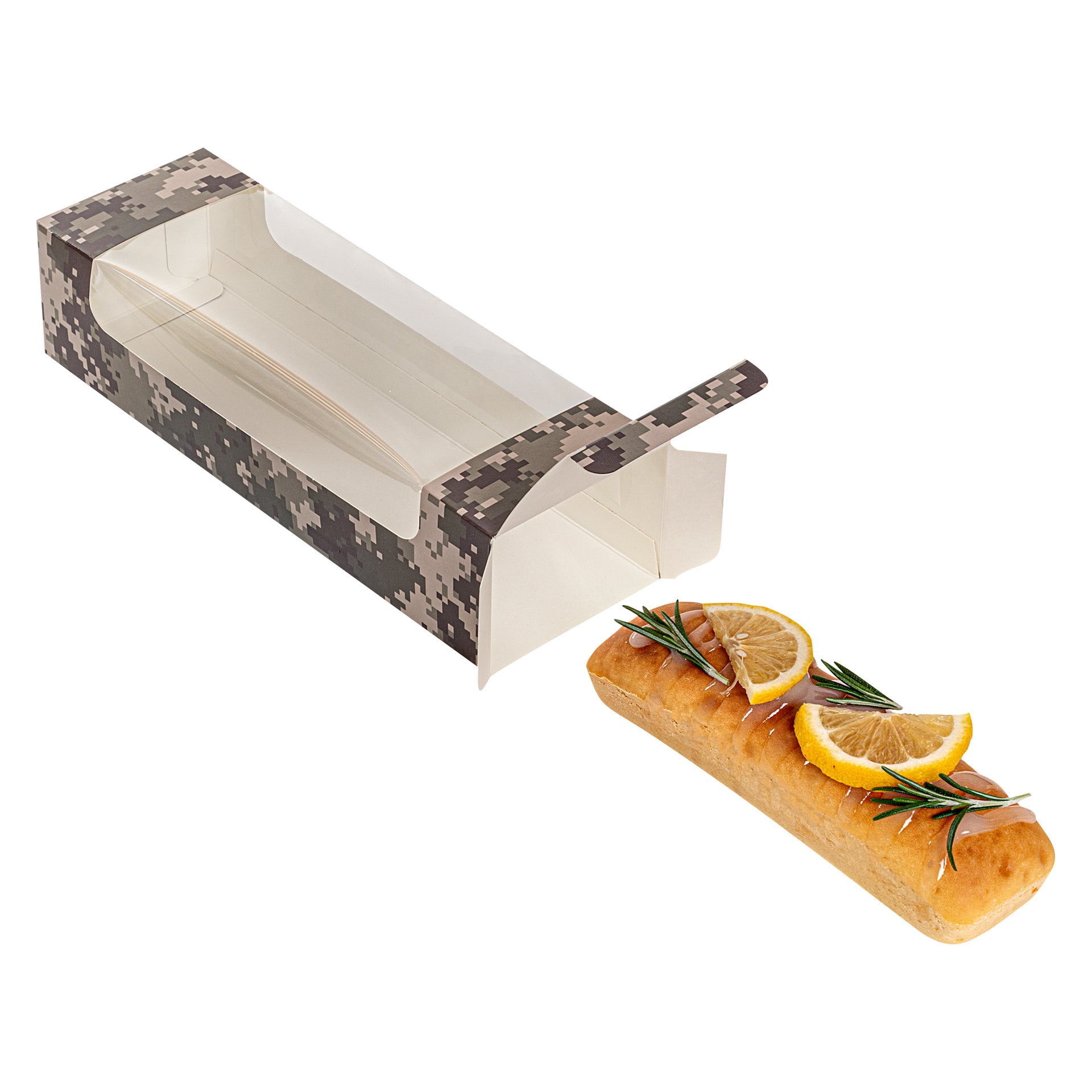 Pastry Tek Camouflage Paper Pastry / Cake Box - with Window - 9 3/4" x ...