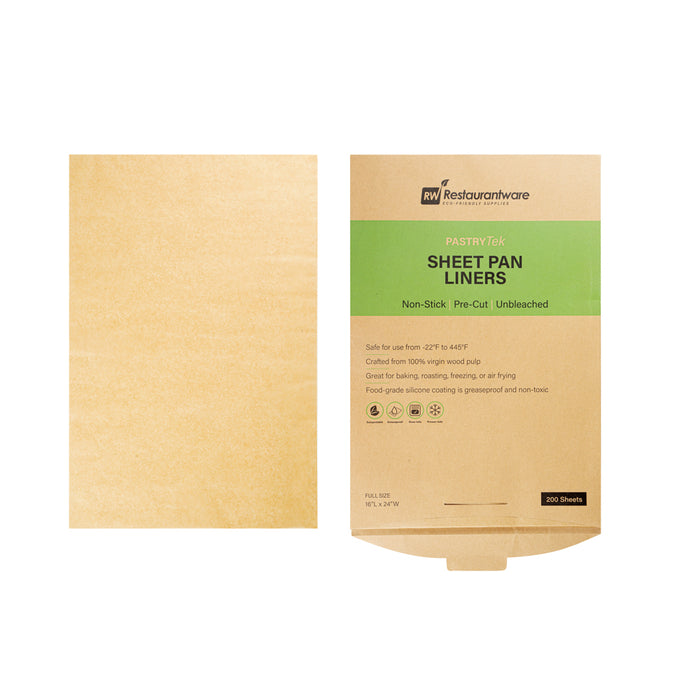Pastry Tek Unbleached Parchment Paper Full Size Sheet Pan Liner ...