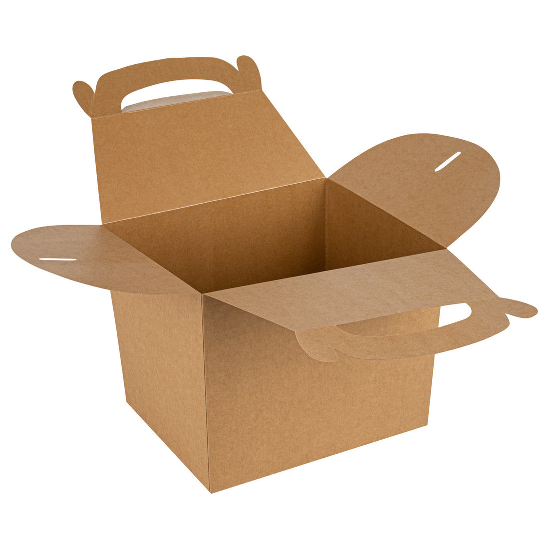 Bio Tek Kraft Paper Gable Box / Take Out Container - Greaseproof - 10 ...