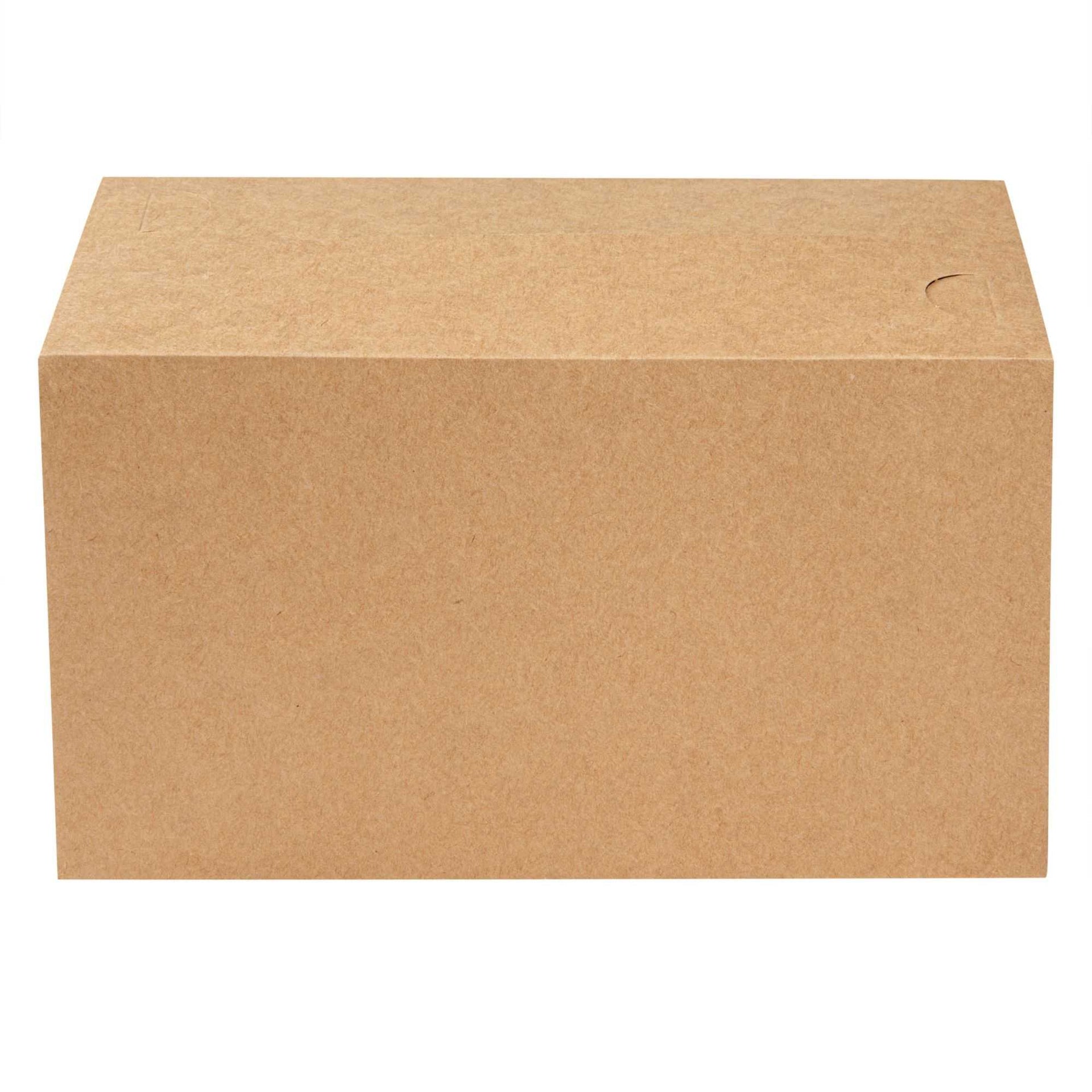 Bio Tek 80 oz Kraft Paper Lunch / Chicken Box - with Fast Top - 9" x 5 ...