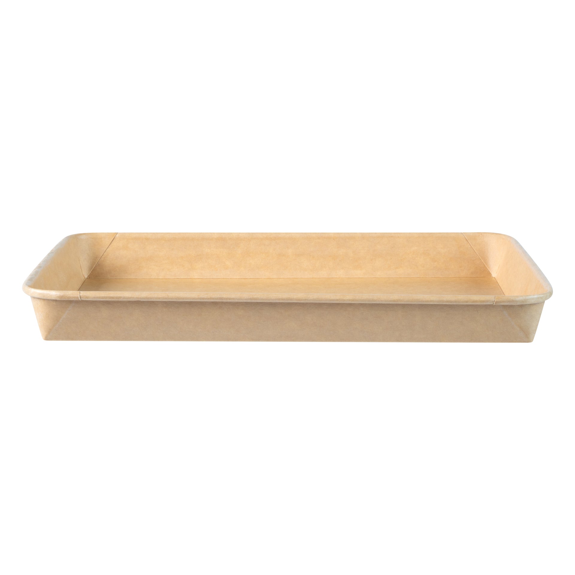 Matsuri Vision 23 oz Rectangle Kraft Paper Sushi Container - 10" x 7 1/ ...