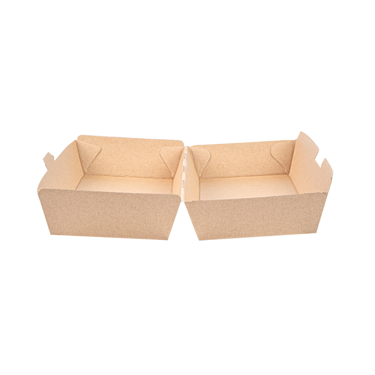 Bio Tek Rectangle Kraft Paper Corrugated Clamshell Container - 11 1/4 ...