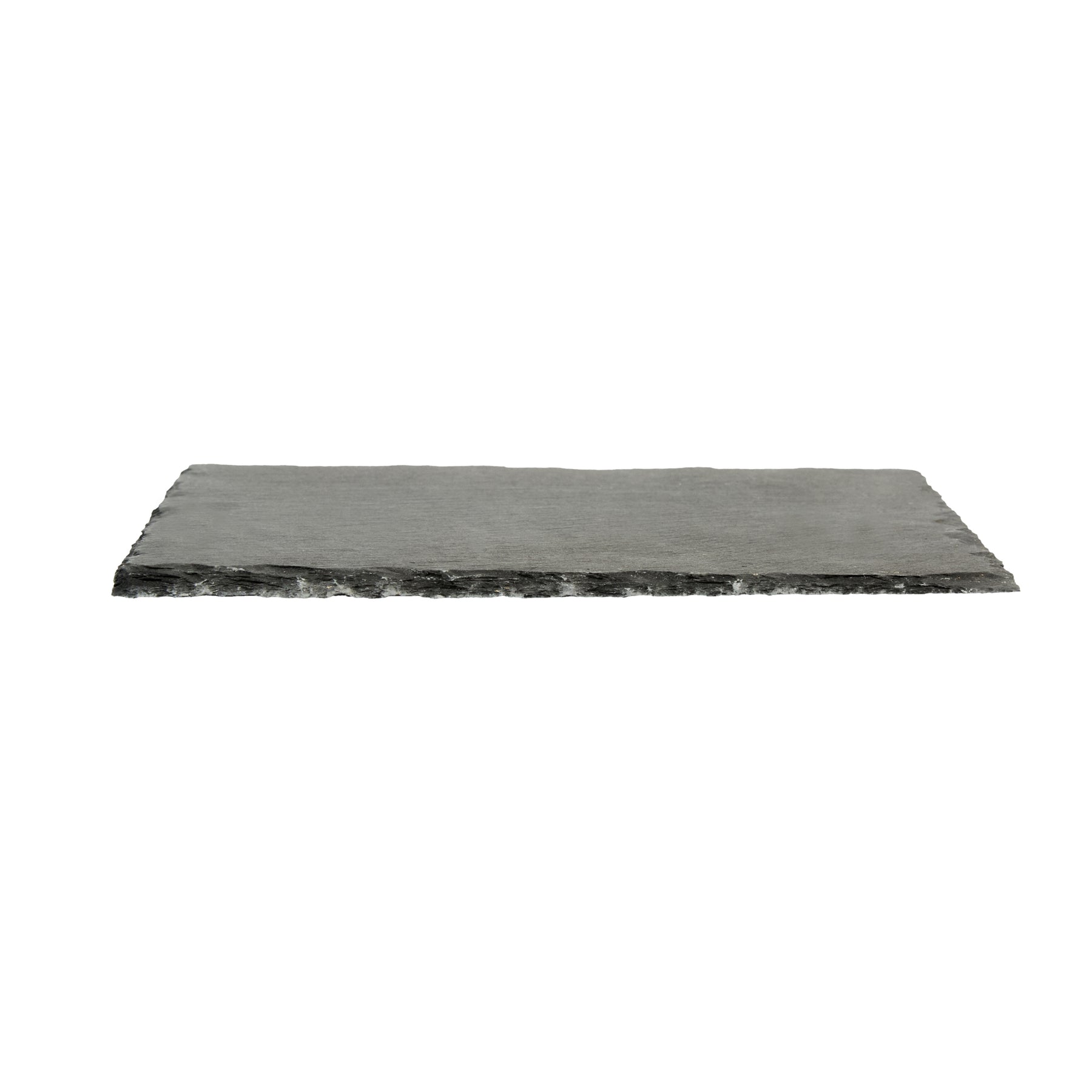Stone Tek Square Black Slate Serving Plate - 8" x 8" - 10 count box