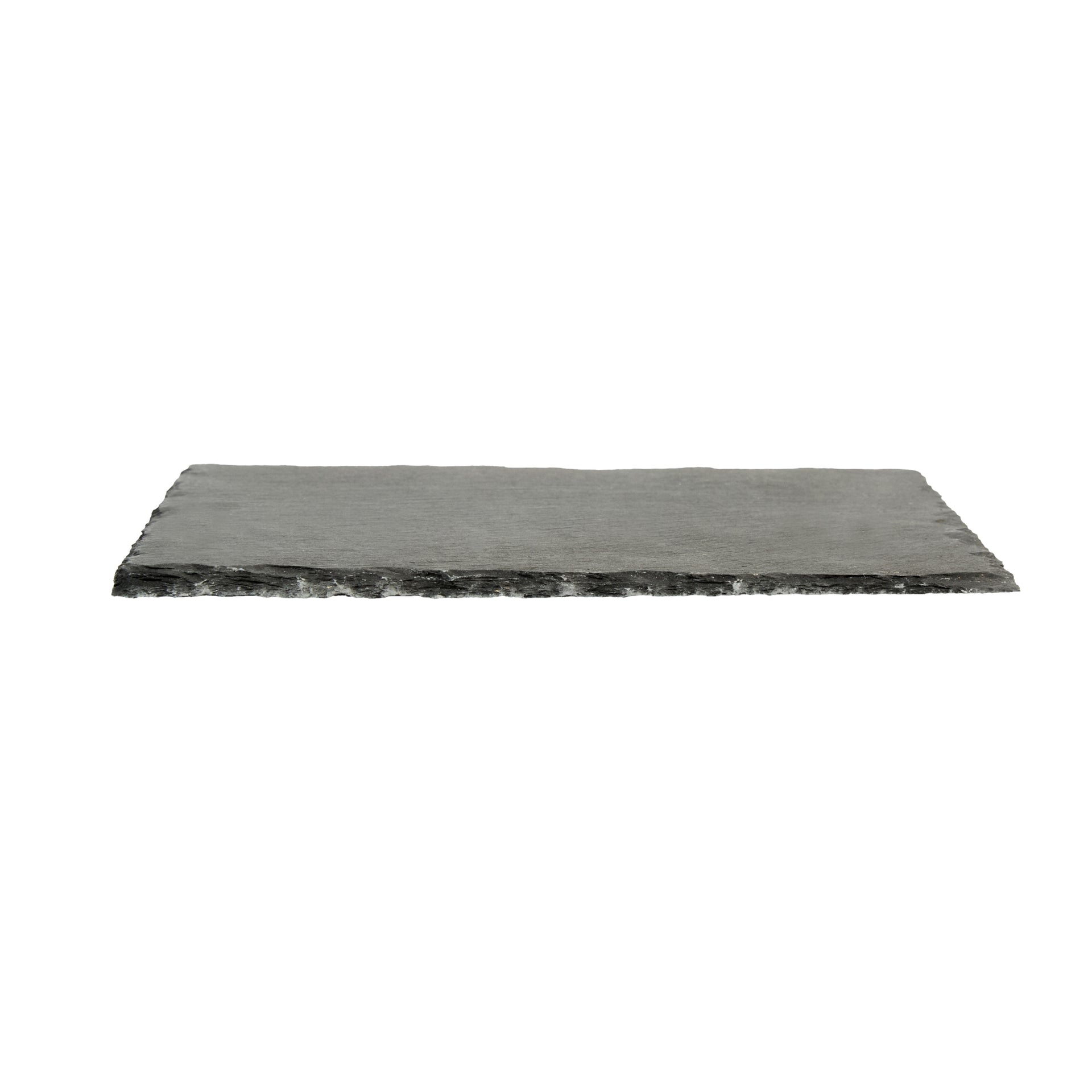 Stone Tek Square Black Slate Serving Plate - 8" x 8" - 10 count box