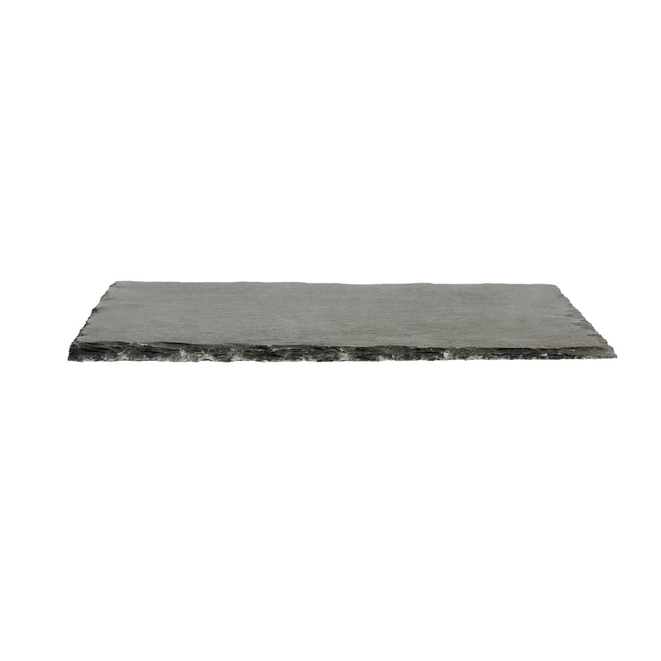 Stone Tek Square Black Slate Serving Plate - 8" x 8" - 10 count box