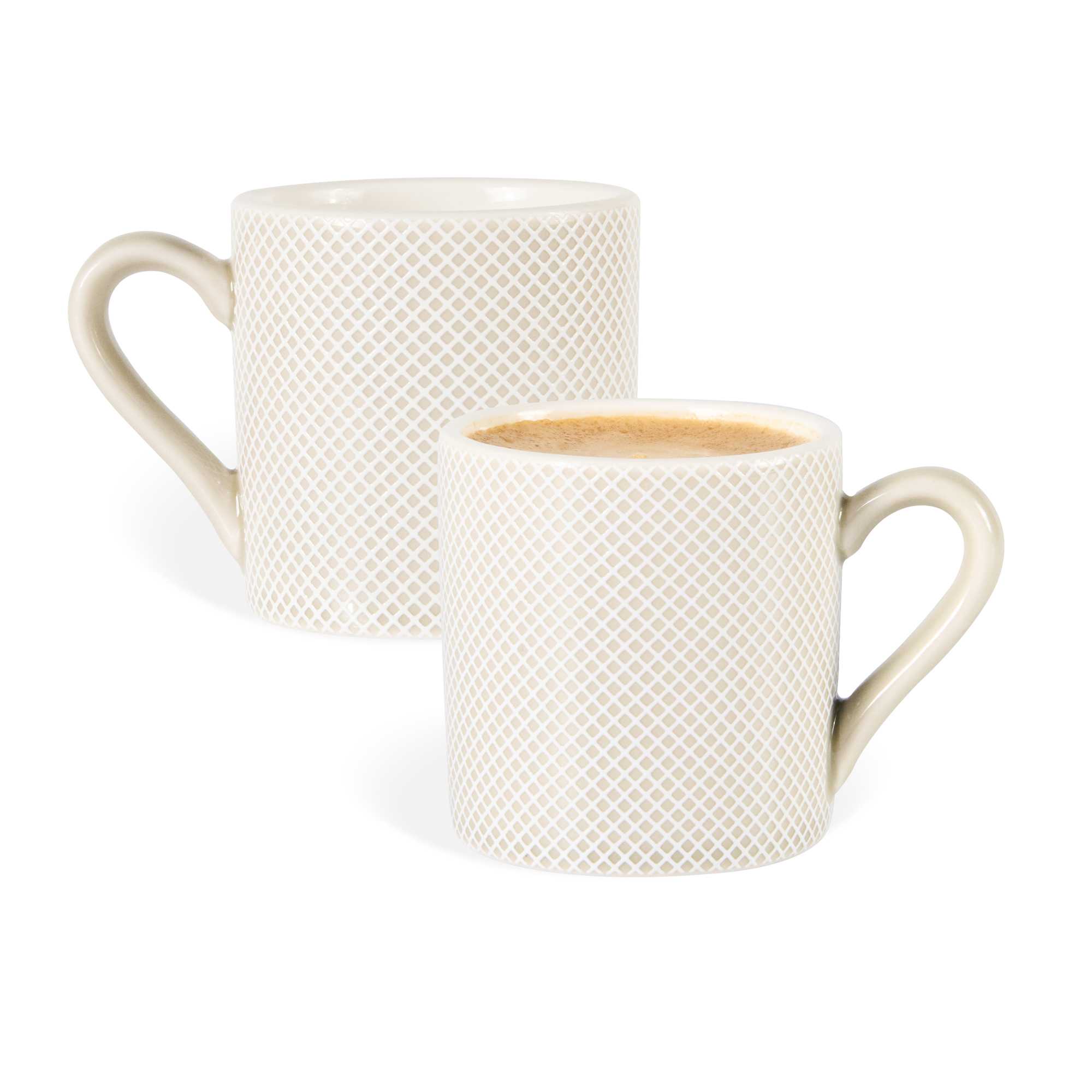 German Standard 3 oz Gray Mesh Embossed Porcelain Espresso Cup - 3 1/4 ...