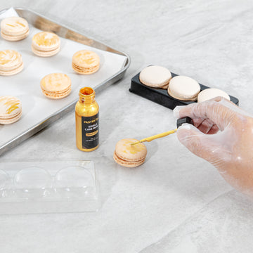 Pastry Tek 1 oz Metallic Gold Edible Food Coloring / Cake Paint - with ...