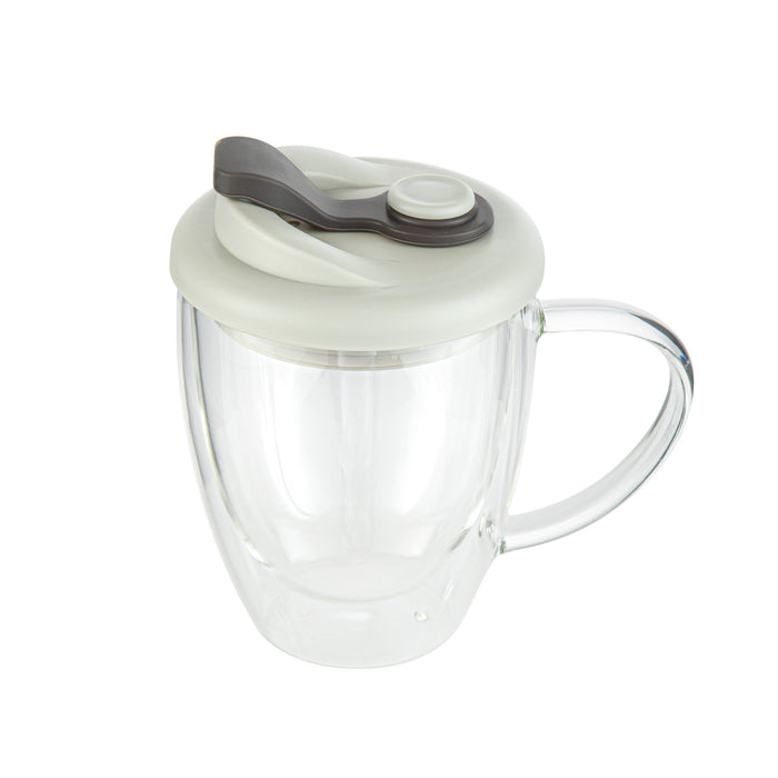 Forma Professional 12 oz Glass Travel Mug - Double Wall, Borosilicate ...