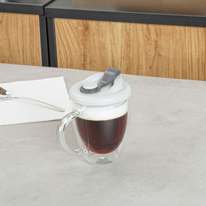 Forma Professional 12 oz Glass Travel Mug - Double Wall, Borosilicate ...