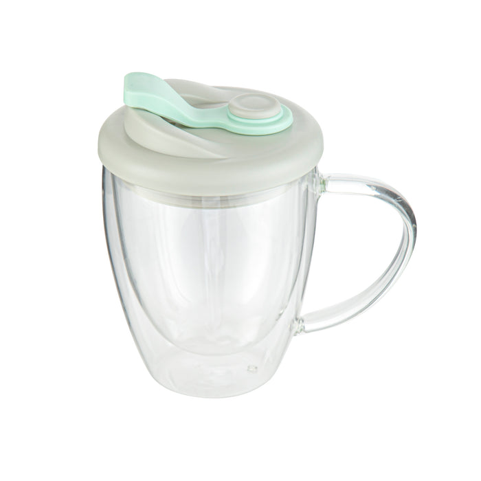 Forma Professional 12 oz Glass Travel Mug - Double Wall, Borosilicate ...