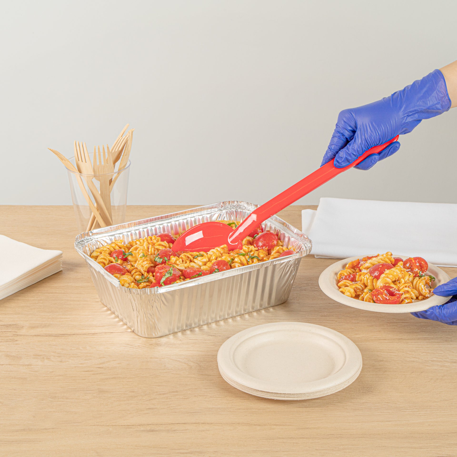 Foil Lux 5 lb Oblong Aluminum Container - 10" x 7" x 2 3/4" - 100 count box