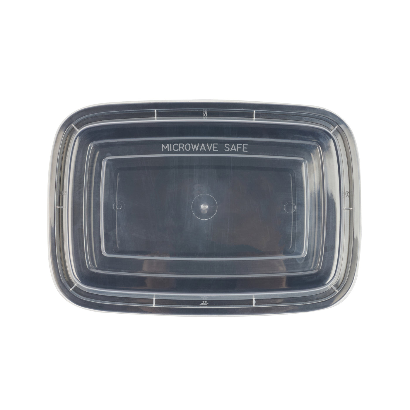 Asporto 38 oz Rectangle Black Plastic To Go Box - with Clear Lid ...
