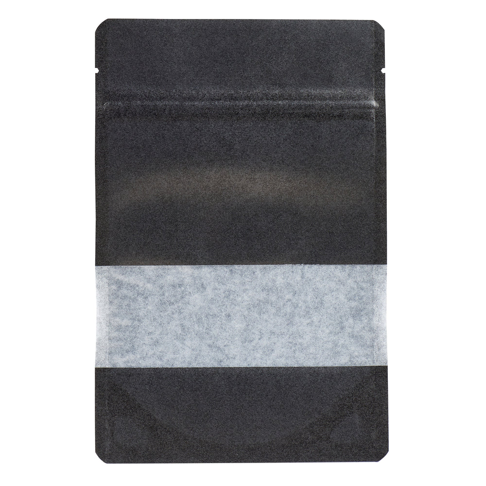 Plastic Heat Sealable Bags - Single Seal Window - Rectangle - Black - 7 ...