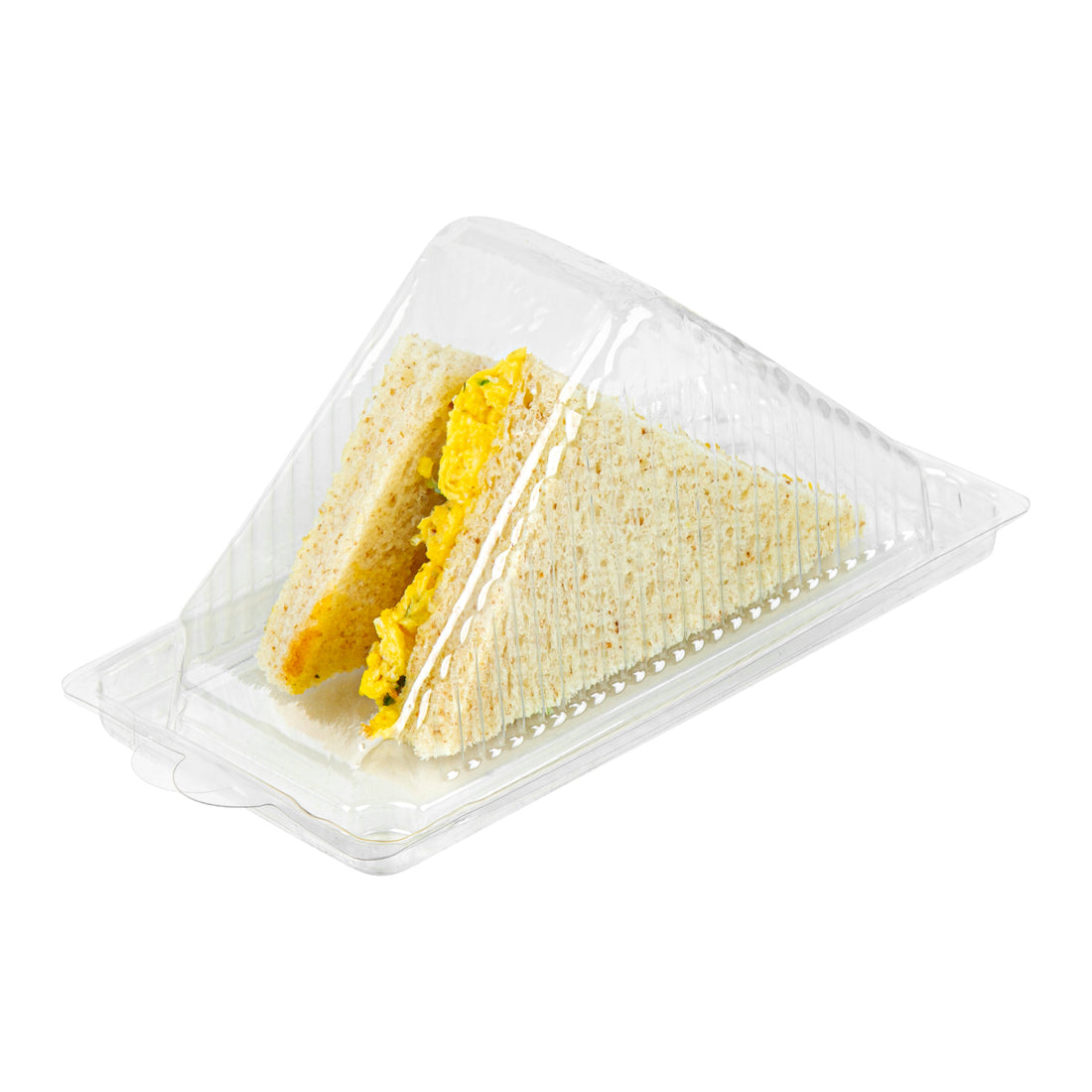 Thermo Tek 10 oz Triangle Clear Plastic Sandwich Container - with Lid ...