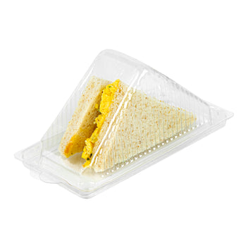 Thermo Tek 10 oz Triangle Clear Plastic Sandwich Container - with Lid ...