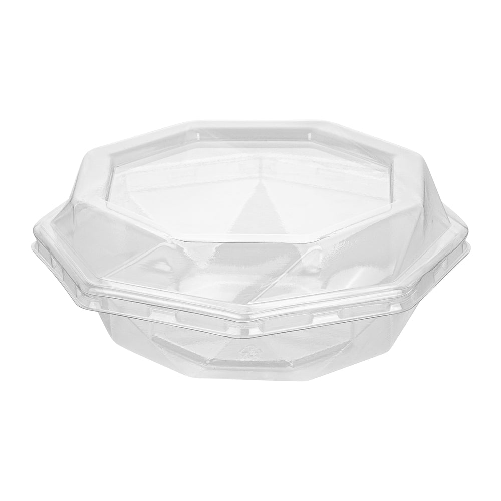 Thermo Tek Octagon Clear Plastic Cake Box - with Lid - 5 1/4" x 5 1/4 ...