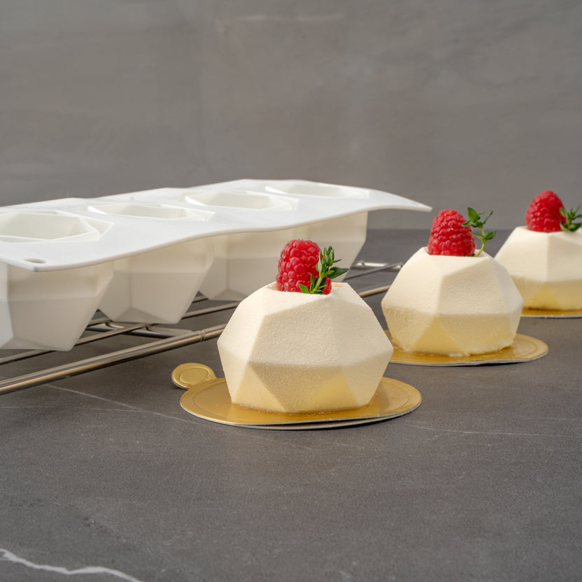 Pastry Tek Silicone Diamond Sphere Baking Mold - 8-Compartment - 10 ...