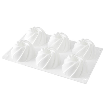 Pastry Tek Silicone Mini Bundt Cake Baking Mold - 6-Compartment - 10 ...
