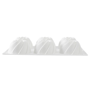Pastry Tek Silicone Mini Bundt Cake Baking Mold - 6-Compartment - 10 ...