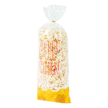 Bag Tek Clear Plastic Popcorn Bag - 17" x 7" x 0" - 100 count box