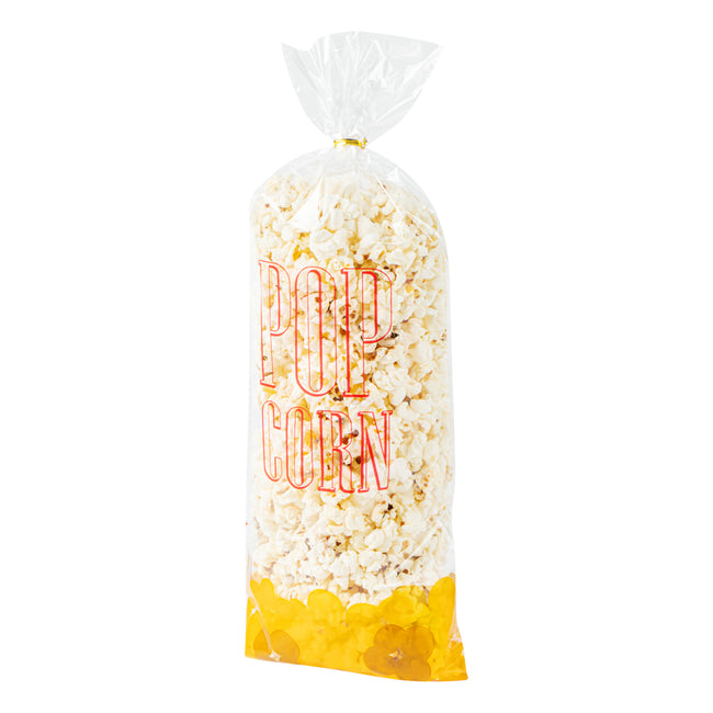 Bag Tek Clear Plastic Popcorn Bag - 17" x 7" - 100 count box