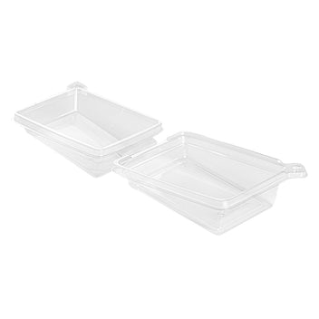 Tamper Tek Rectangle Clear Plastic Sandwich Container - with Lid ...