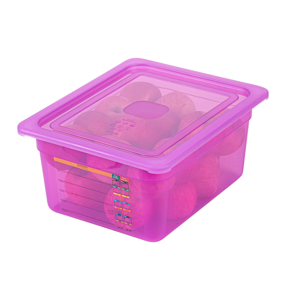 Met Lux Purple Allergen-Free Polypropylene Lid - Fits Half Size Pan ...