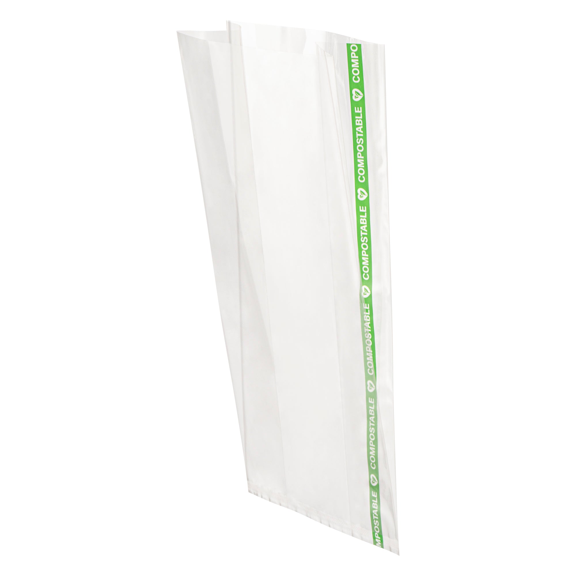 Basic Nature Clear Plastic Gusset Bag - Compostable, High Clarity, Heat ...