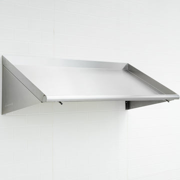 Kitchen Tek 304 Stainless Steel Rack Shelf - Wall Mounted, Slanted - 42 ...