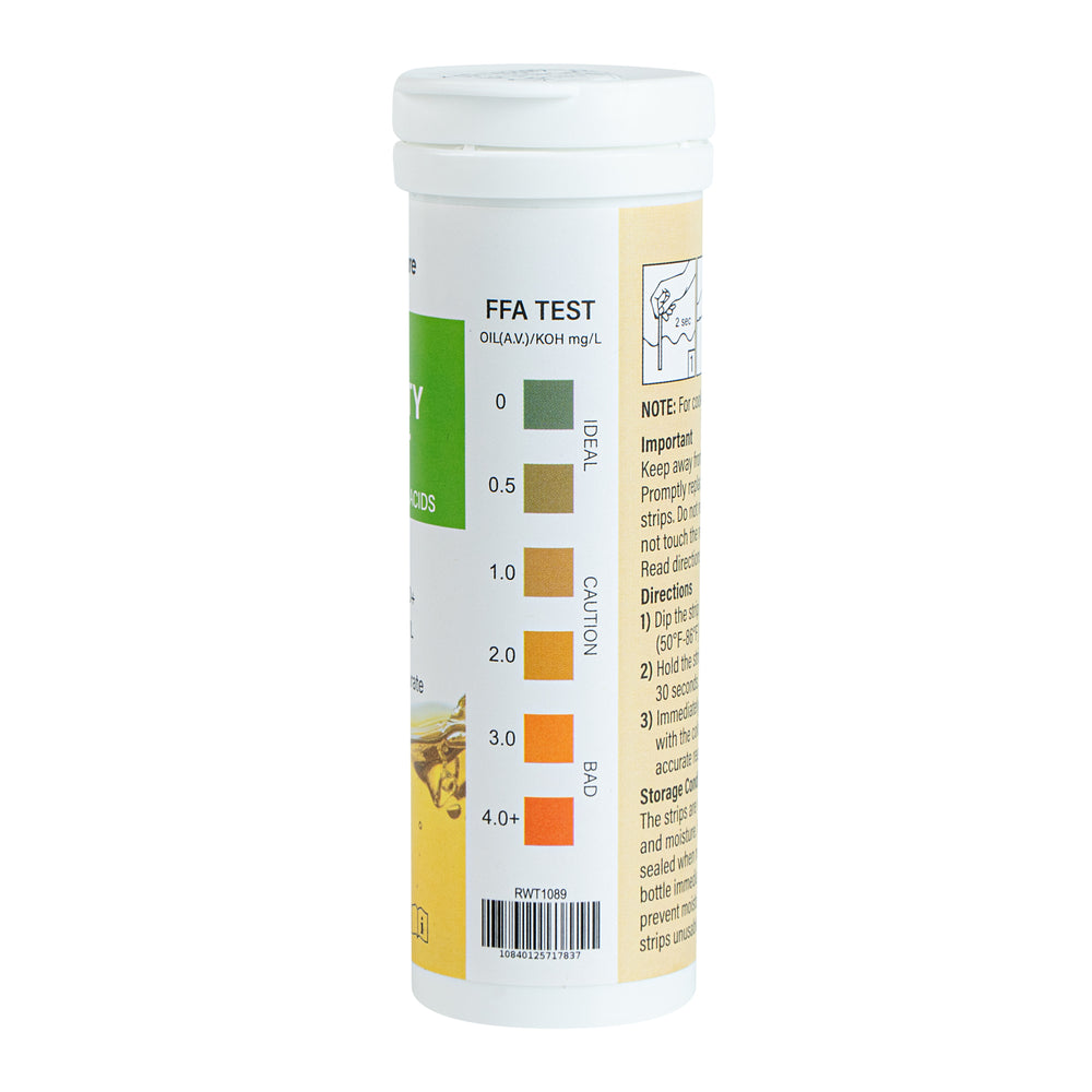 Be Safe Frying Oil Quality Test Strip - Low Range - 100 count box
