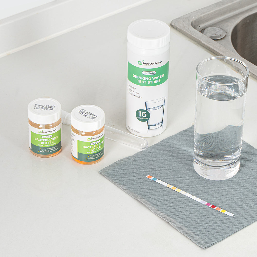 Be Safe 17-in-1 Premium Drinking Water Test Strip - Includes 2 Bacteria ...