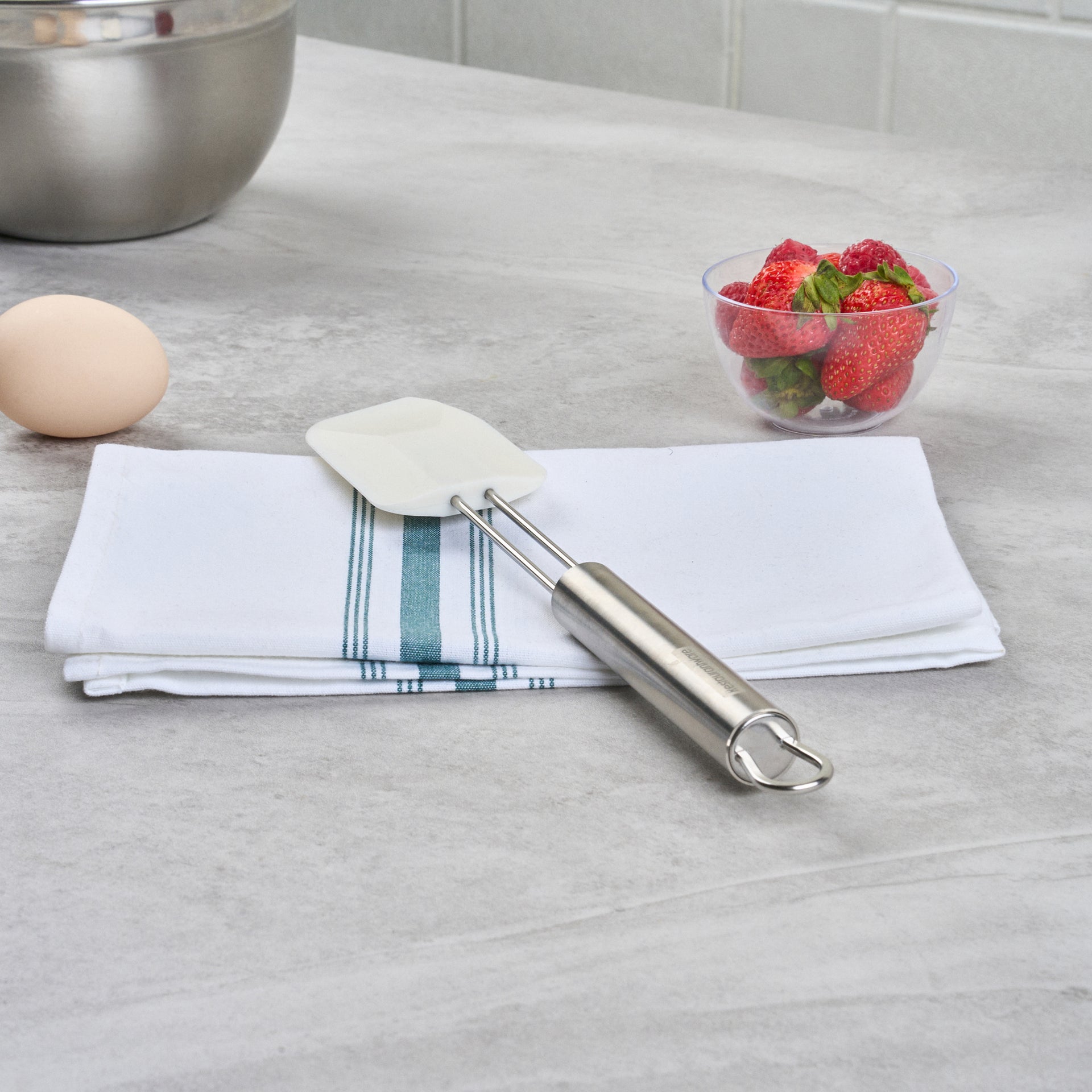 German Standard Silicone Spatula - with Stainless Steel Handle - 11 ...