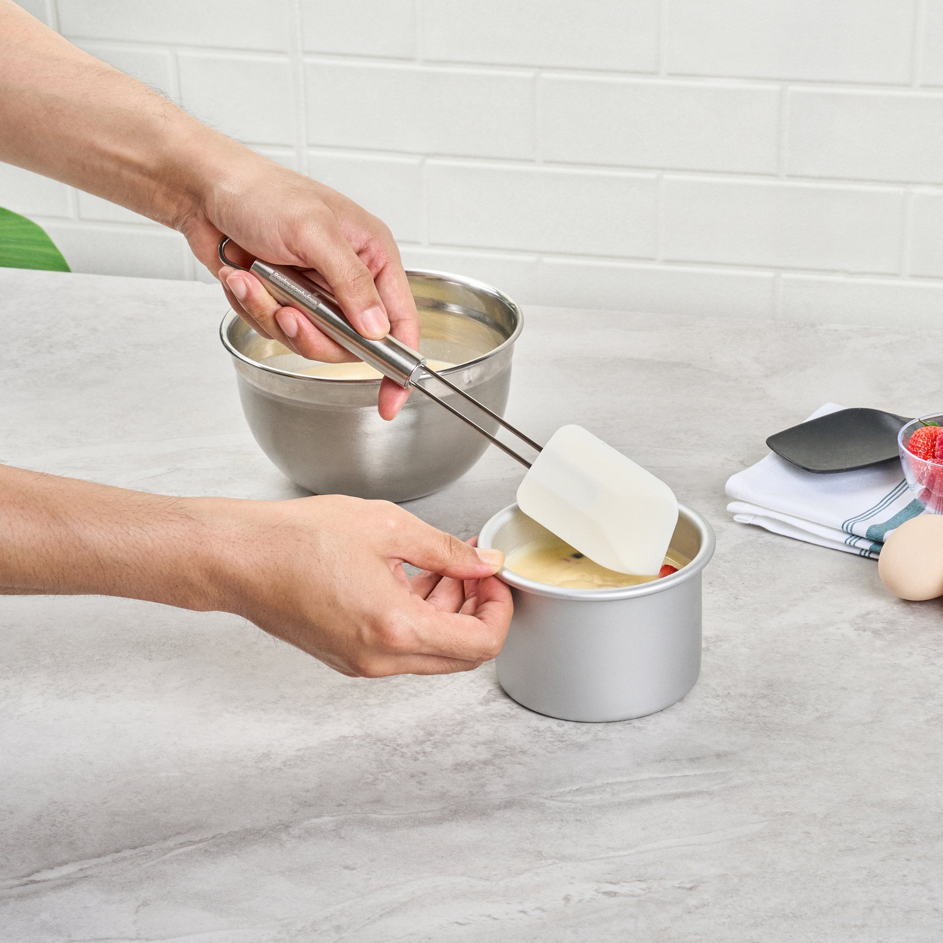 German Standard Silicone Spatula - with Stainless Steel Handle - 11 ...