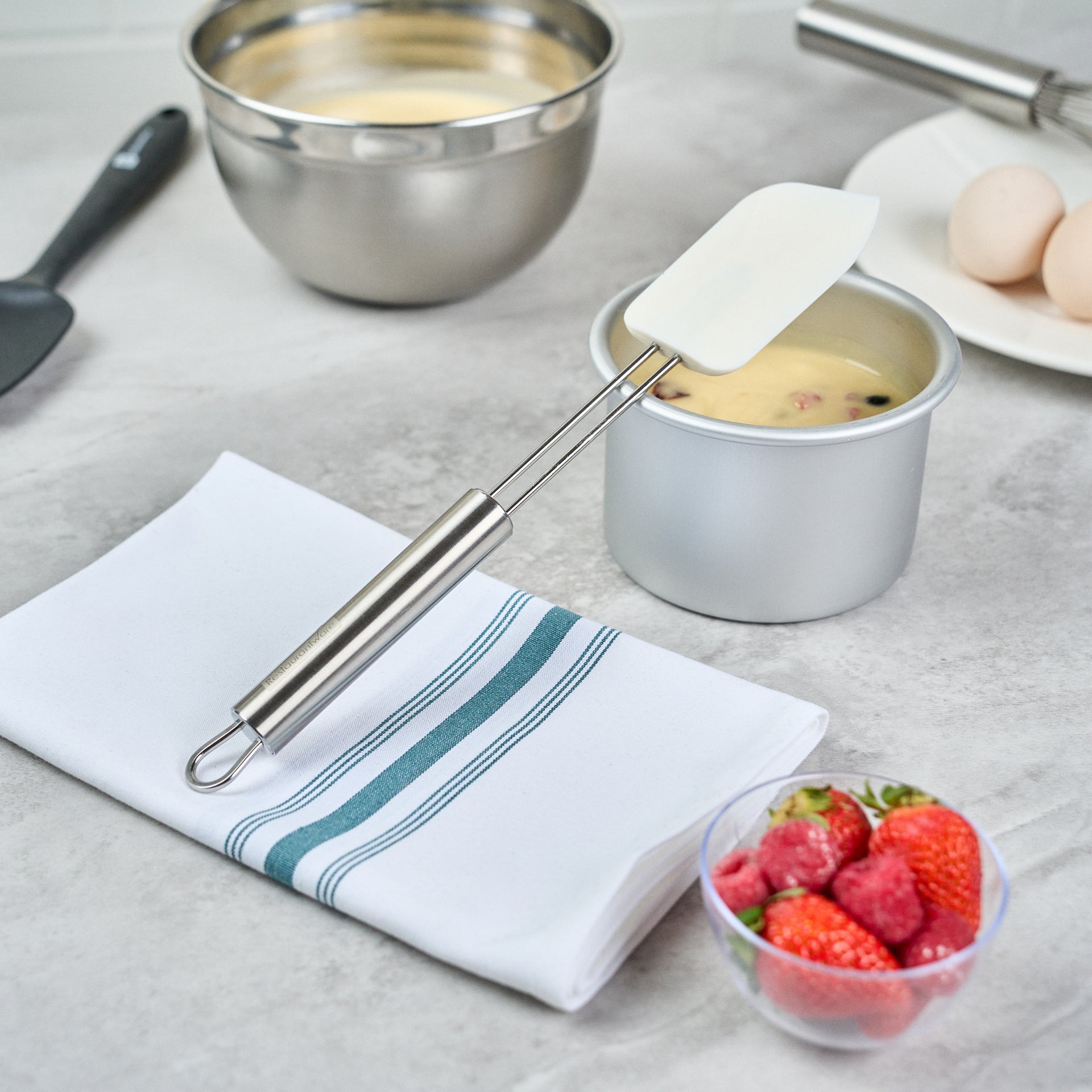 German Standard Silicone Spatula - with Stainless Steel Handle - 11 ...