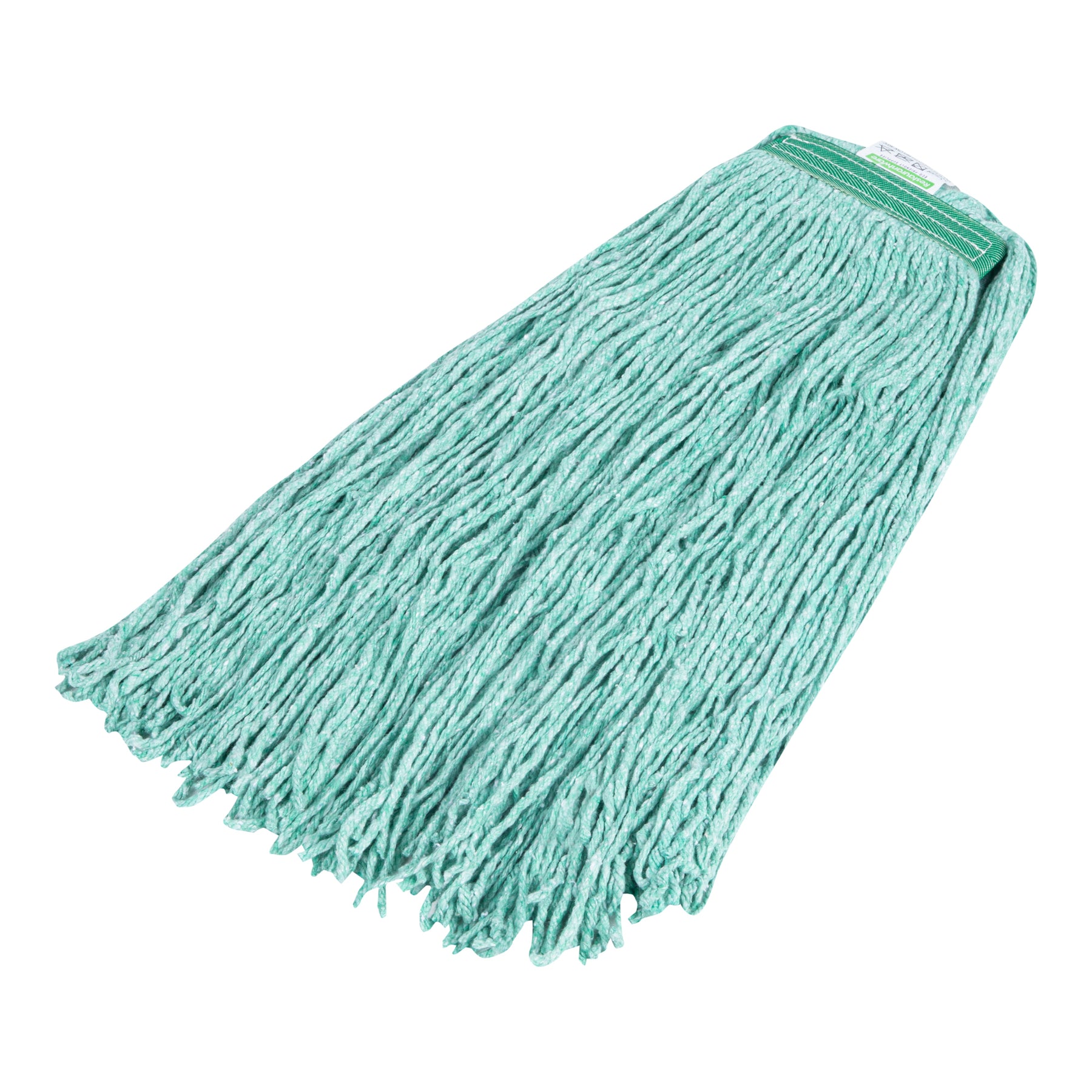 Clean Tek Professional 24 oz Green Cotton Blend Heavy Duty Wet Mop Head ...