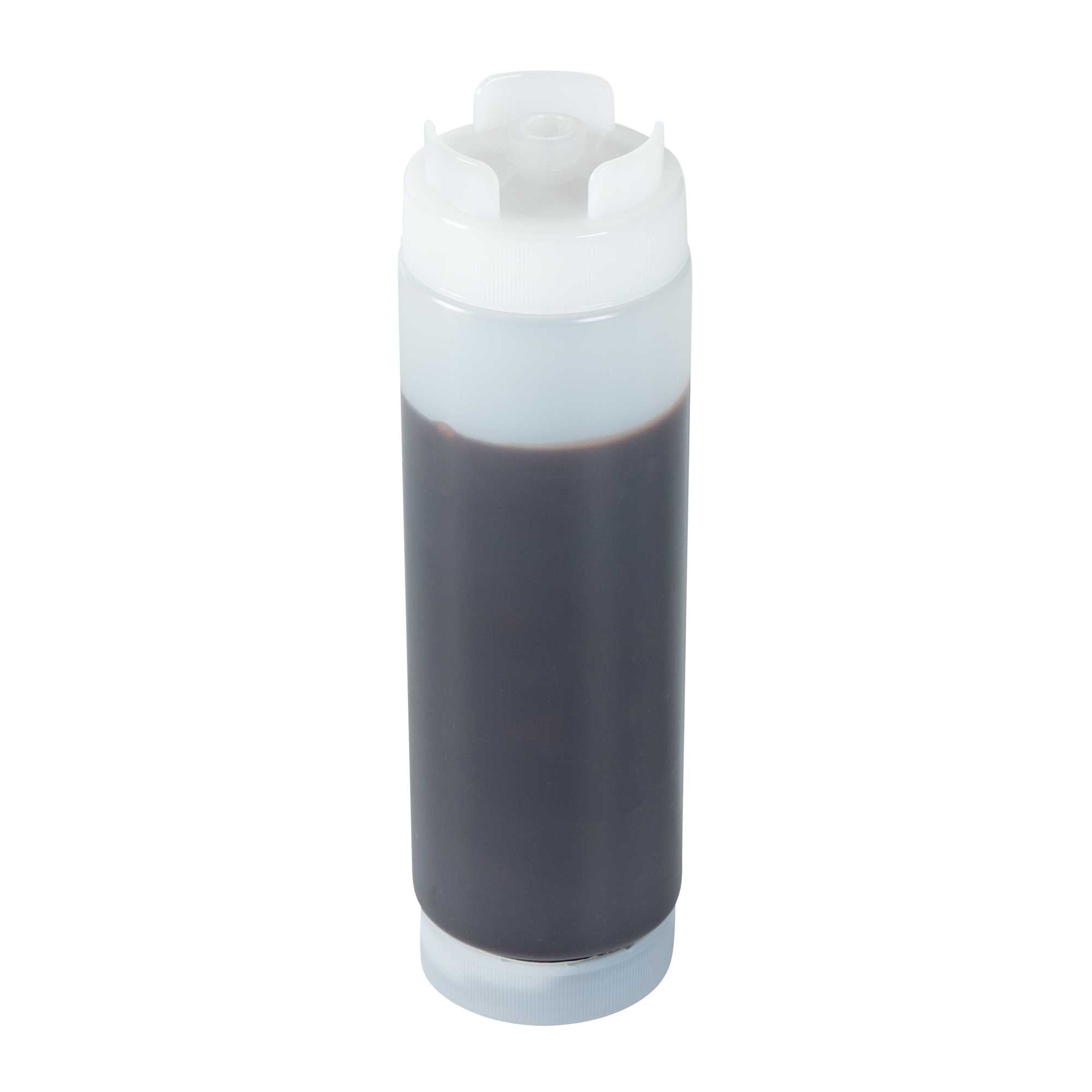 First In First Out 24 oz Clear Plastic Squeeze Bottle - Inverted ...