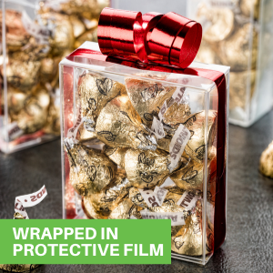 Long Plastic Candy Box - Rectangle - Clear - 1.5â?? x 1.5â?? x 12â ...