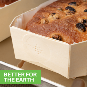 Taipei Poplar Baking / Serving Container - with Paper Liner - 5 1/2" x ...