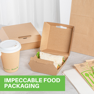 Bio Tek Rectangle Kraft Paper Corrugated Clamshell Container - 11 1/4 ...