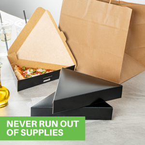 Eco Pie Kraft Paper Pizza Slice Box - Clamshell - 9 1/4" x 10 1/4" x 1 3/4" - 100 count box